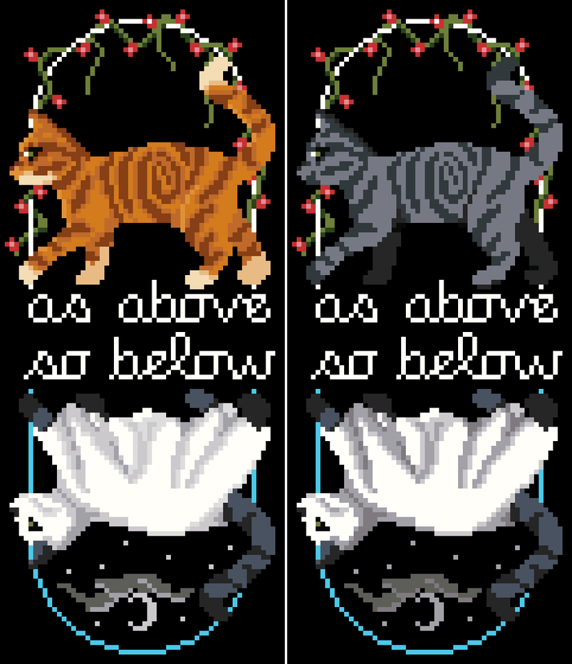 As Above So Below - PDF Cross Stitch Pattern – TheStitchCrypt