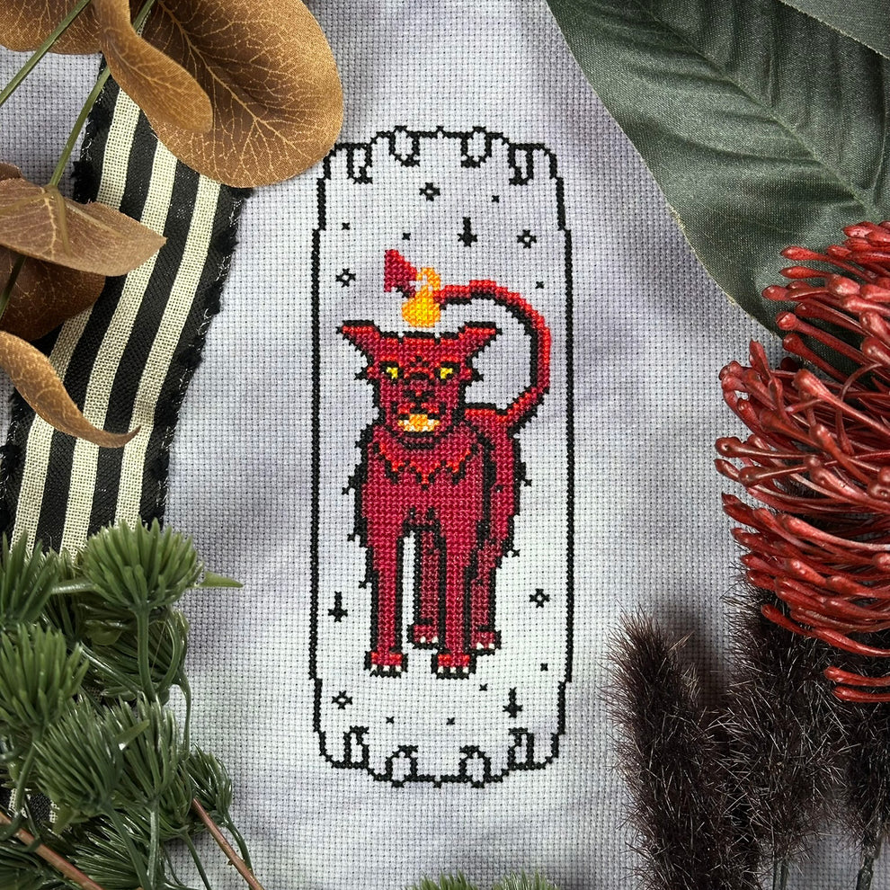 Hellhound Cryptid Culture - PDF Cross Stitch Pattern – TheStitchCrypt