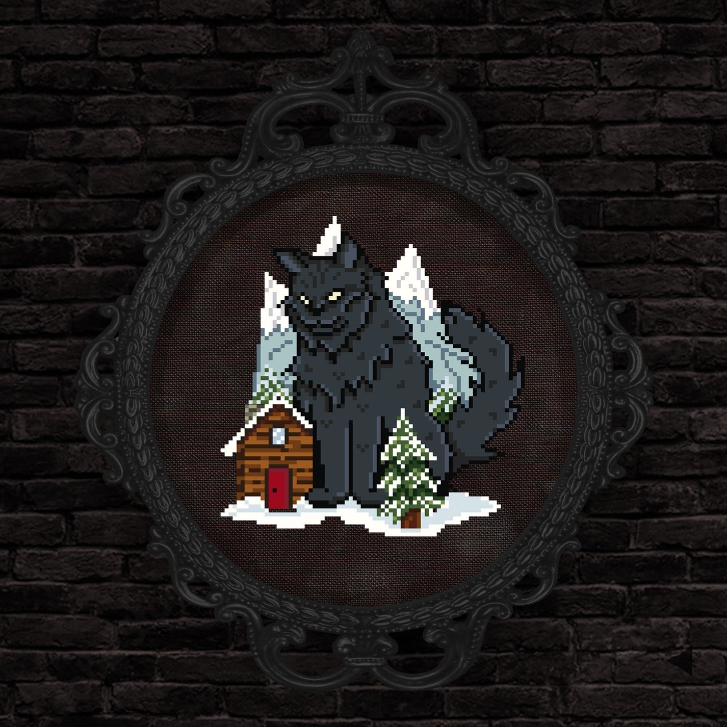 Yule Cat - PDF Cross Stitch Pattern – TheStitchCrypt